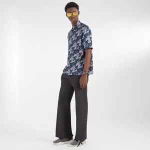 Fendi 3d Effect Short-sleeved Shirt - Blue