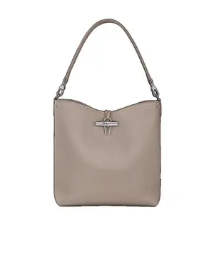 Longchamp Le Roseau M Shoulder Bag - Clay