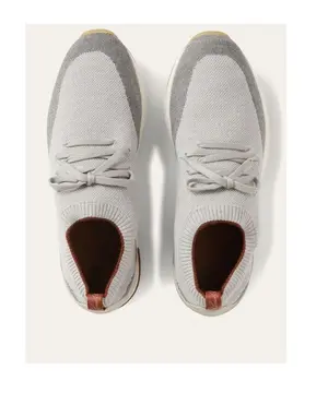 Loro Piana Flexy Walk Sneakers With Kummel Trim