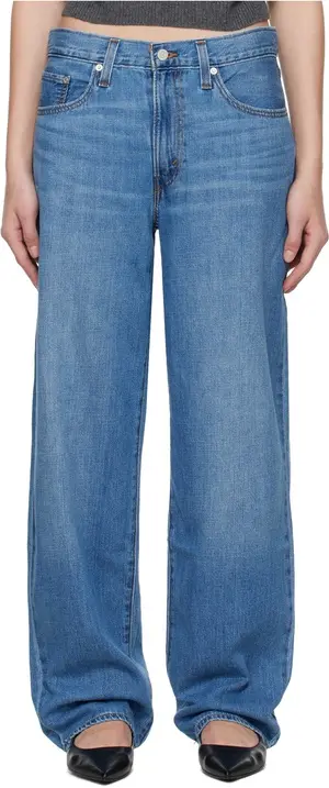 LEVI'S Logo-patch Wide-leg Jeans