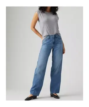 LEVI'S Logo-patch Wide-leg Jeans