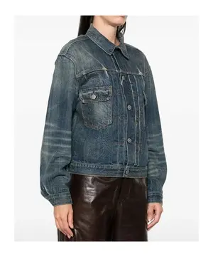MAISON MARGIELA Distressed Denim Trucker Jacket
