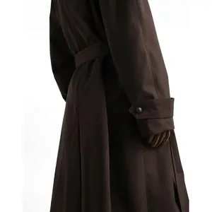 Dolce & Gabbana Double-breasted Belted Long Coat - Black