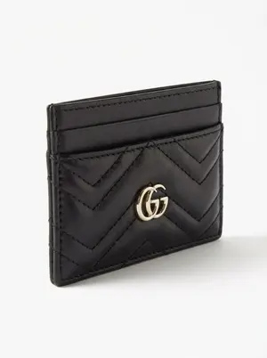Gucci Gg Marmont Card Case - Black