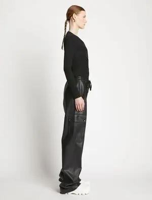 Proenza Schouler V-neck Crepe Top