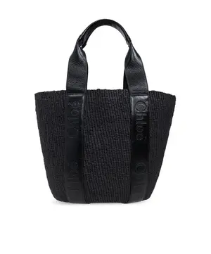 Chloé Woody Large Tote Bag - Black