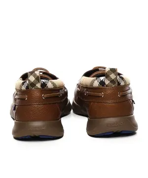 Burberry Checked Lace-up Loafers