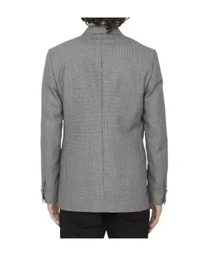 LARDINI Peak-lapel Double-breasted Blazer