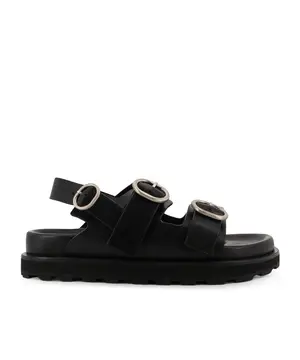 JIL SANDER Buckled Ankle Strap Sandals