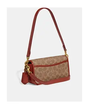 COACH Studio Monogram Print Shoulder Bag