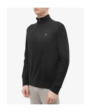 Ralph Lauren Polo Pony Logo Embroidered Quarter Zip Jumper