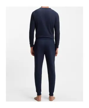 Hugo Boss Cotton-terry Tracksuit Bottoms With Stripes And Logo