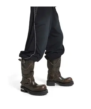 Balenciaga Venom Buckled Leather Boots