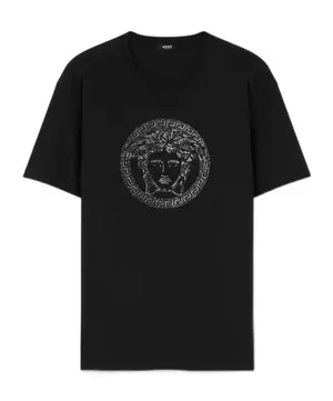 Versace Logo Embellished Crewneck T-shirt