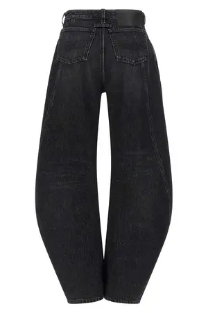 JEAN PAUL GAULTIER Low-rise Jeans With Twist Stitching - Black