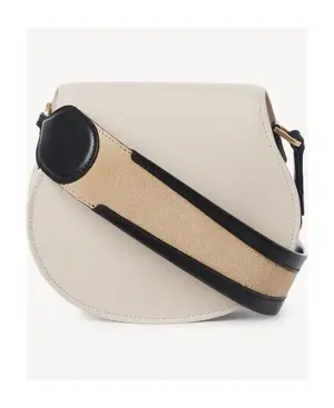 Chloé Marcie Small Saddle Shoulder Bag - Nude