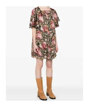 Chloé Allover Floral Printed Mini Dress