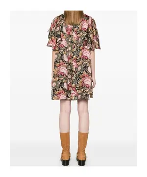 Chloé Allover Floral Printed Mini Dress