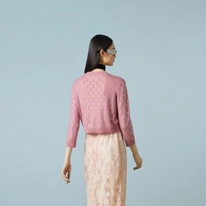 Gucci Gg Crystal-embellished Wool Cardigan