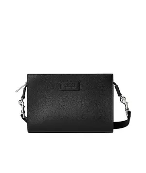 Gucci Logo Patch Super Mini Crossbody Bag - Black