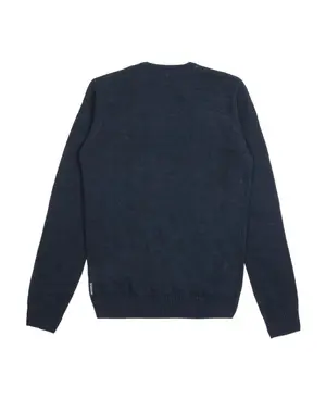 Emporio Armani Crew Neck Pullover With Embellished Logo - Black