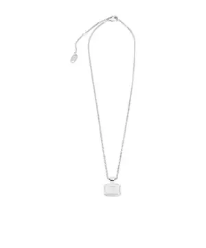 Balenciaga Nano Square Long Necklace - Silver