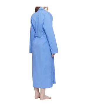 TEKLA Lace-up Bathrobe - Clear Blue