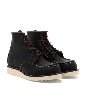 Red Wing Lace Up Short Boots - Black