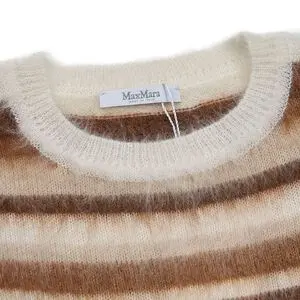 Max Mara Wool And Mohair Striped Sweater