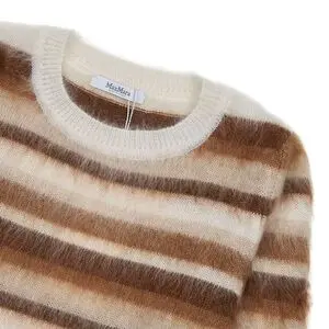 Max Mara Wool And Mohair Striped Sweater