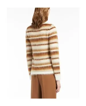 Max Mara Wool And Mohair Striped Sweater