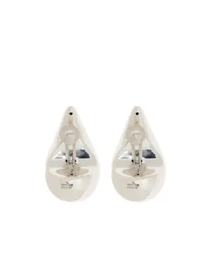Bottega Veneta Medium Drop Earrings - Silver