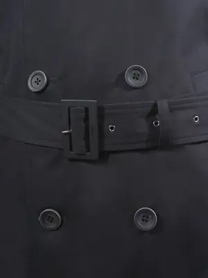 Herno Double-breasted Belted Coat - Black