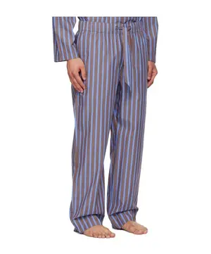 TEKLA Drawstring Striped Pajama Pants