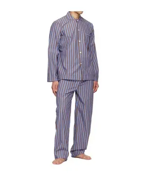 TEKLA Drawstring Striped Pajama Pants