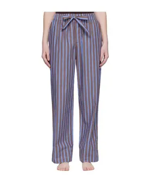 TEKLA Drawstring Striped Pajama Pants