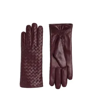 Bottega Veneta Intrecciato Leather Gloves - Jam