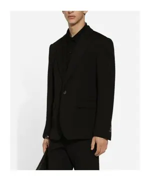 Dolce & Gabbana Peak Lapel Single-breasted Jacket - Black