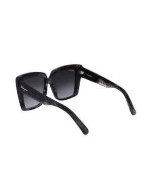 FERRAGAMO Square Frame Sunglasses - Black