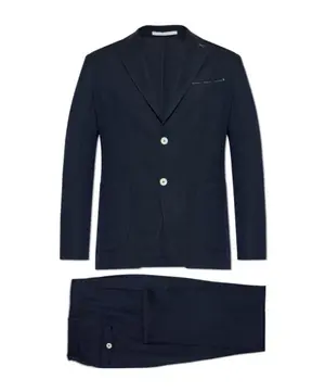 Eleventy Single-breasted Suit - Navy