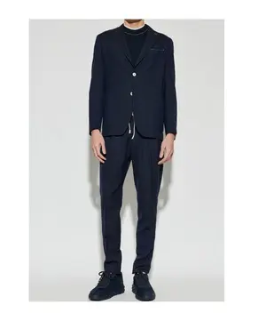 Eleventy Single-breasted Suit - Navy