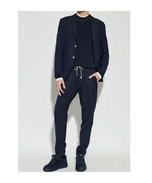 Eleventy Single-breasted Suit - Navy