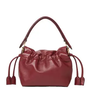 Fendi Small Baguette Bag With Ff Buckle - Red
