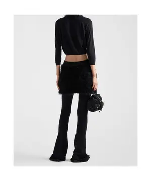 Prada V-neck Cropped Cardigan