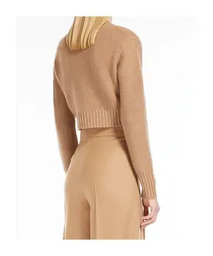Max Mara Short Cashmere Sweater - Camel