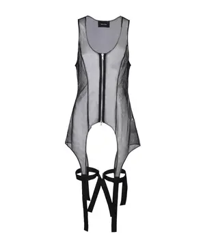 Simone Rocha Mesh Zip-up Bodysuit