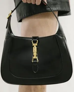Gucci 1961 Jackie Medium Hobo Shoulder Bag - Black