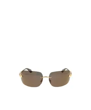 BVLGARI Mask Frame Sunglasses - Brown