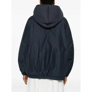 Brunello Cucinelli Knitted Hooded Down Jacket