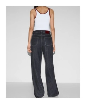 Gucci Wide Leg Denim Jeans